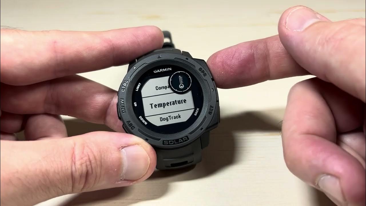 Garmin Instinct Solar | Widgets (How to add, remove and reorder) - YouTube