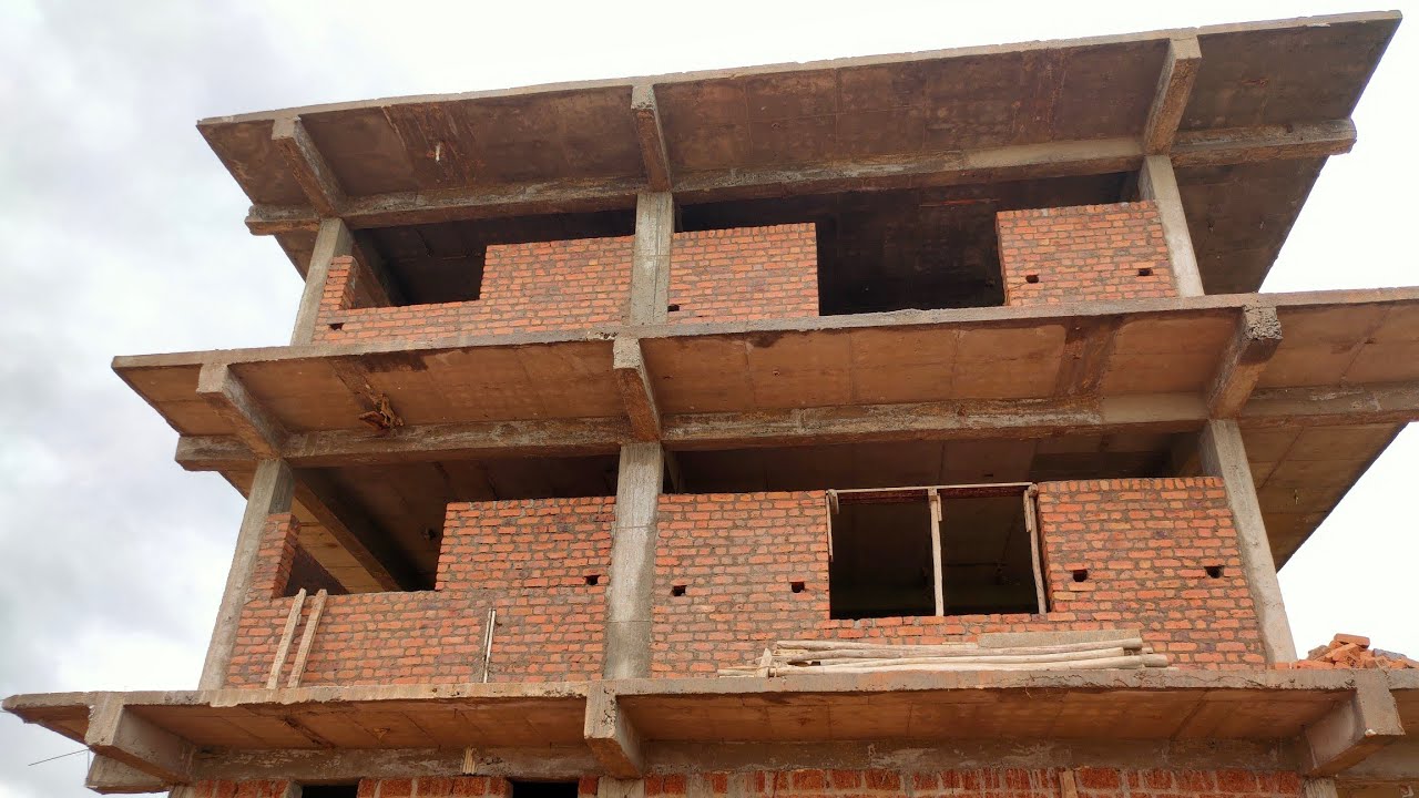 Frame structure house walkthrough 1st floor - YouTube