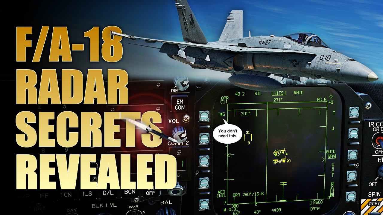 F/A-18 Radar Discovering the Secrets | DCS | Tutorial - YouTube