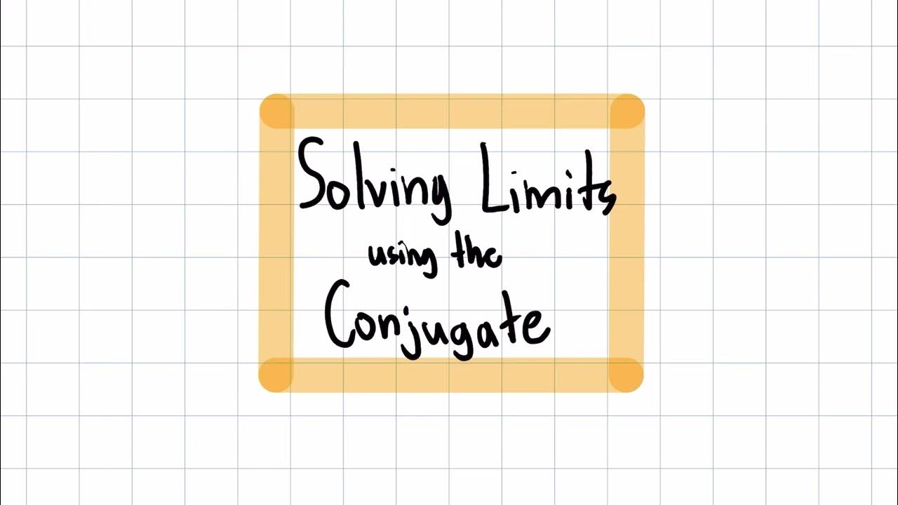 Solving Limits Using the Conjugate - YouTube
