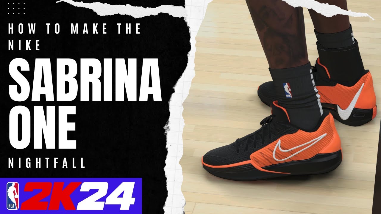How to Make the Nike Sabrina 1 Nightfall Custom Shoes in the NBA 2K24 ...
