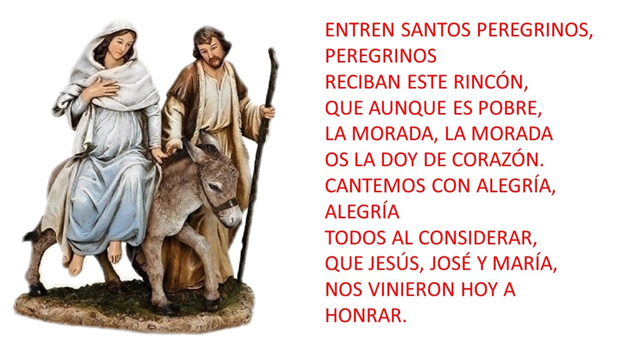 Canto para pedir posada: San José y La Vigen María piden posada en ...