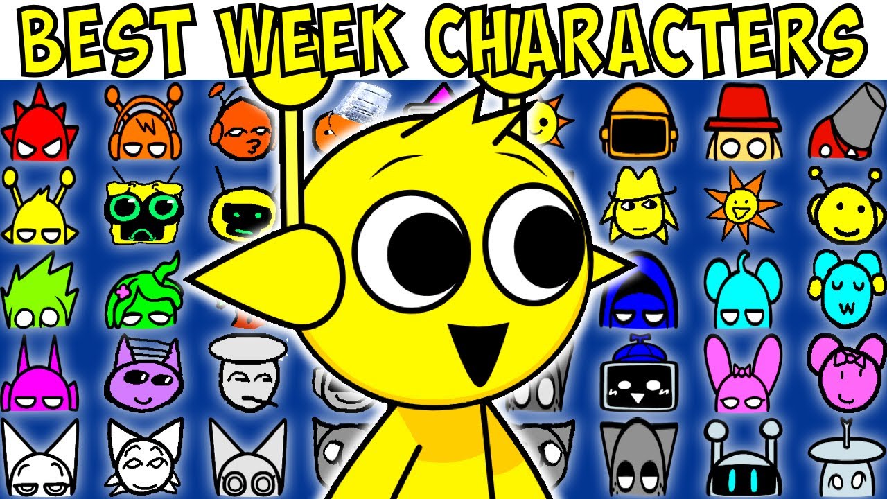 ALL BEST WEEK CHARACTER | FNF Character Test | Gameplay VS Playground ...