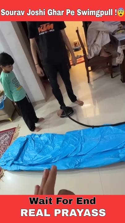 sourav joshi vlogs Sourav के घर पे स्विमिंग पूल😰 @souravjvlogs #shorts #souravjoshivlogs - YouTube