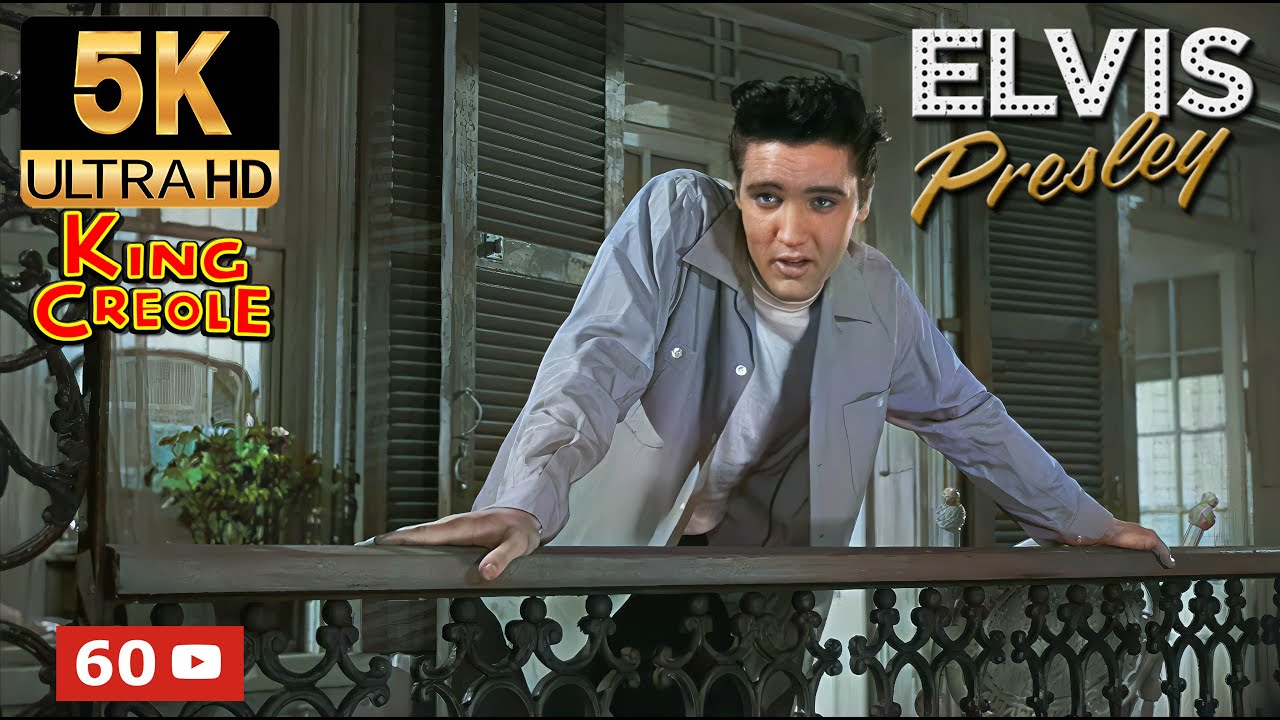 Elvis Presley AI 5K Colorized / Restored - Crawfish (1958) - YouTube