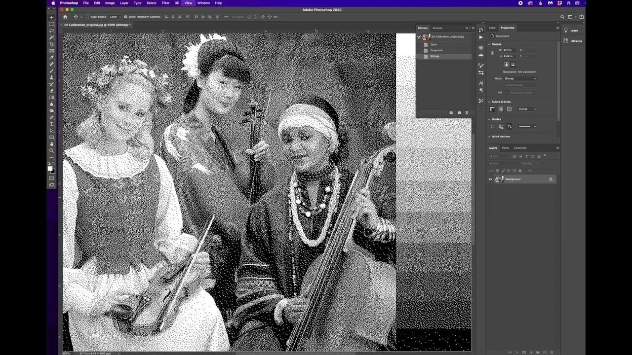 Making a Bitmap Image for Screen Printing - YouTube