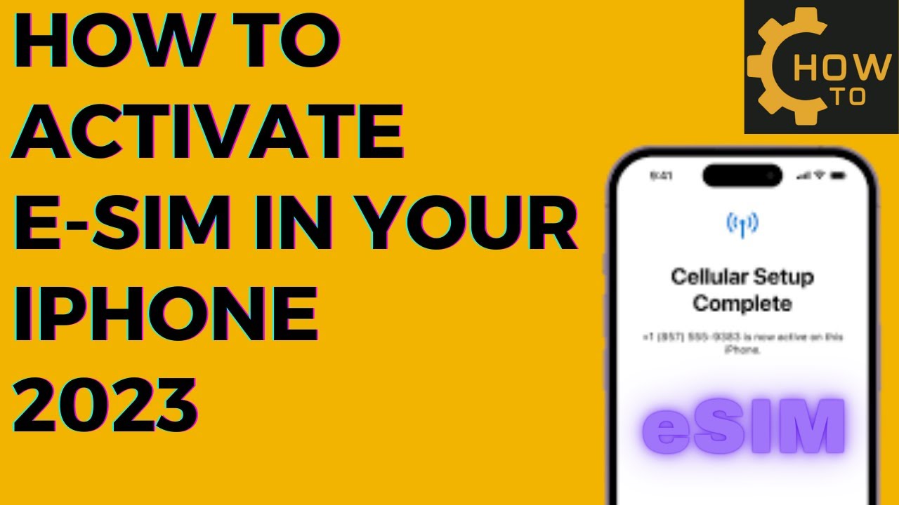 HOW TO Activate eSIM in your iPhone 2023 - YouTube
