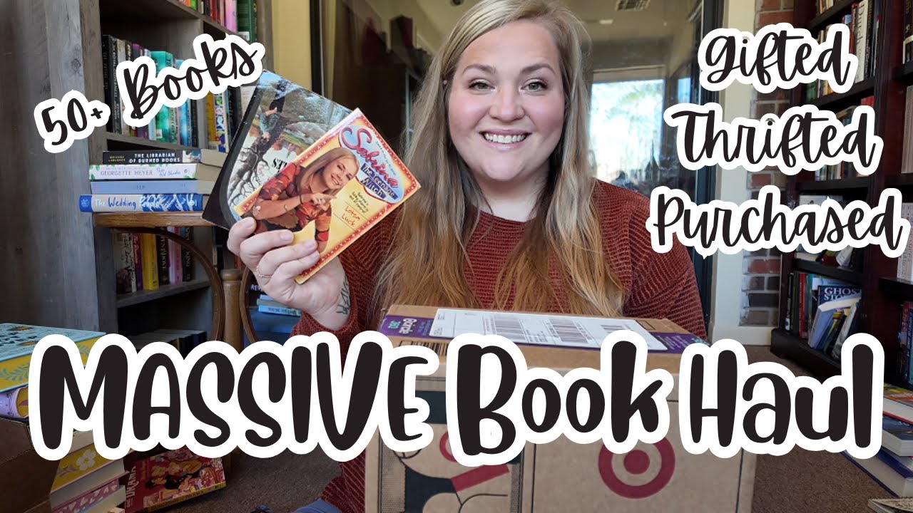 MASSIVE BOOK HAUL| 50+ books📚 💛 - YouTube