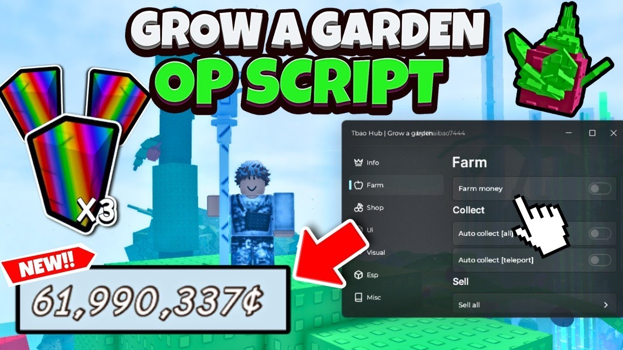 Grow a Garden Script | Egg Prediction, Auto Farm, Auto buy, and more ...