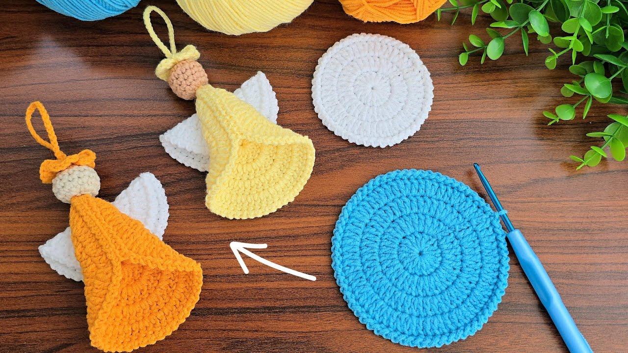 Make MONEY with This SUPER EASY Crochet Angel Keychain!👼Sell and give ...