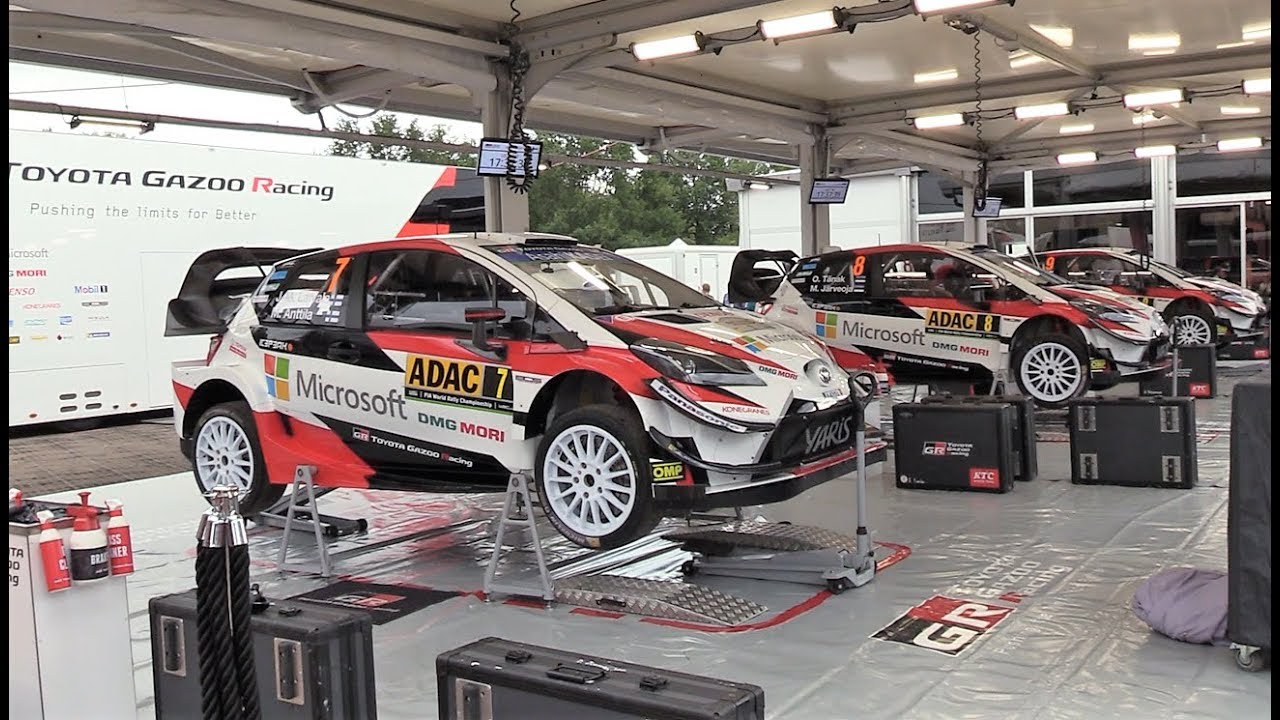 WRC ADAC Rallye Deutschland 2018 | SERVICE PARK [HD] - YouTube