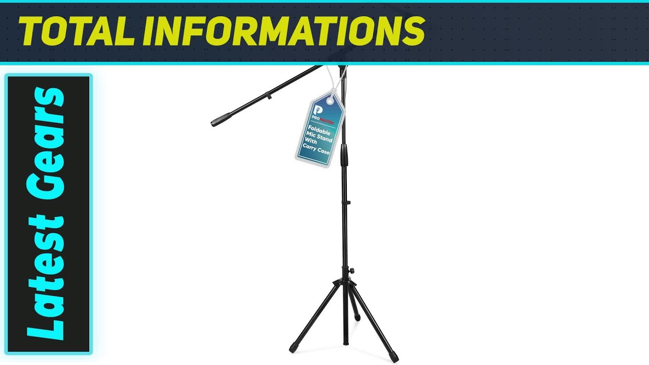 Promaster Tripod Mic Stand: Best Portable & Adjustable Boom Arm - YouTube