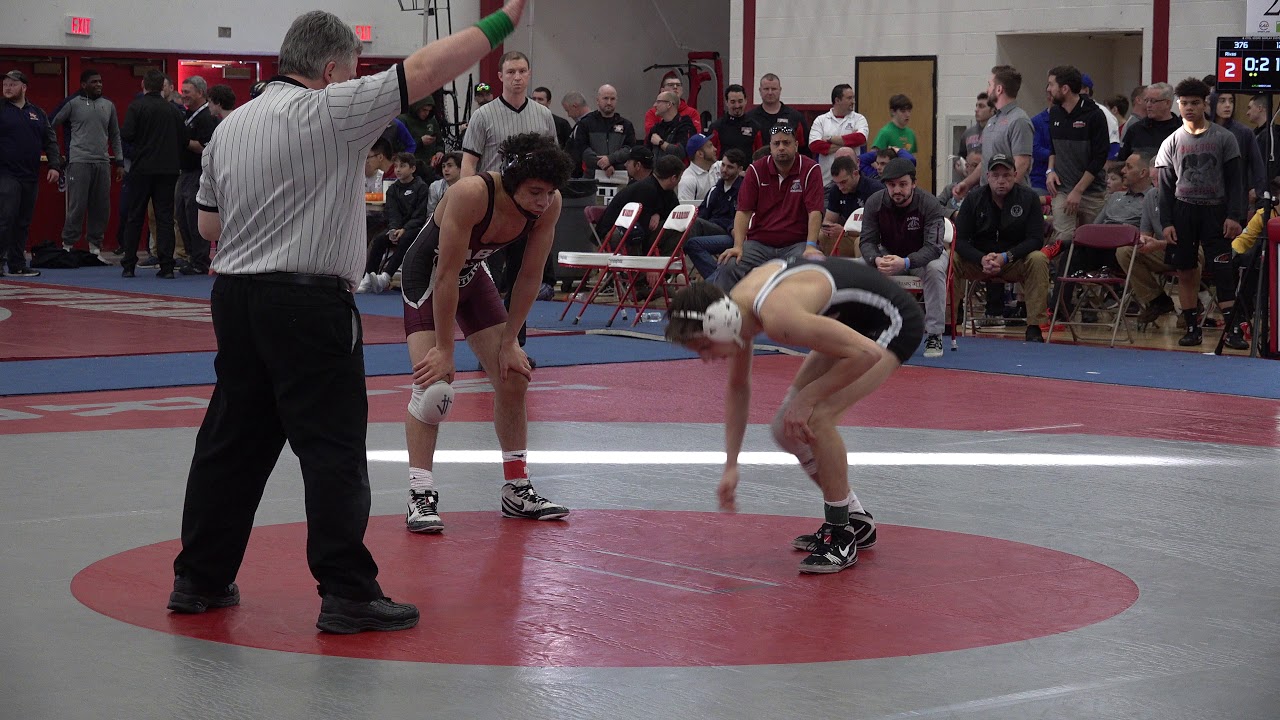 120lbs Connor Deegan Sandwich vs Christian Rivas Sabis 2 16 19 State ...