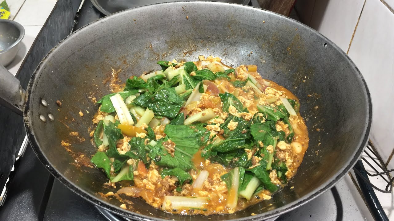 ₱46 BUDGET ULAM SARDINES PECHAY WITH EGG - YouTube