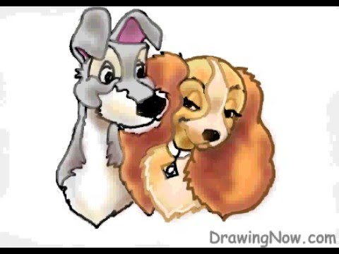 How to Draw Lady and Tramp - YouTube