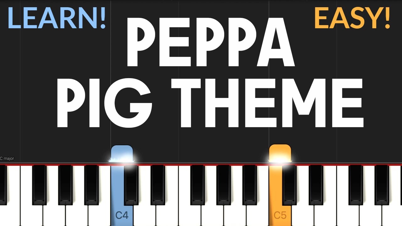 Peppa Pig Theme | EASY Piano Tutorial - YouTube