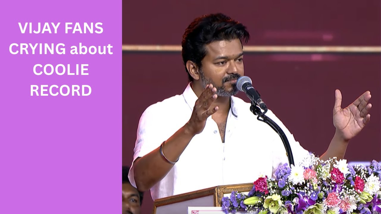 Humongous Coolie record angry Vijay fans - YouTube