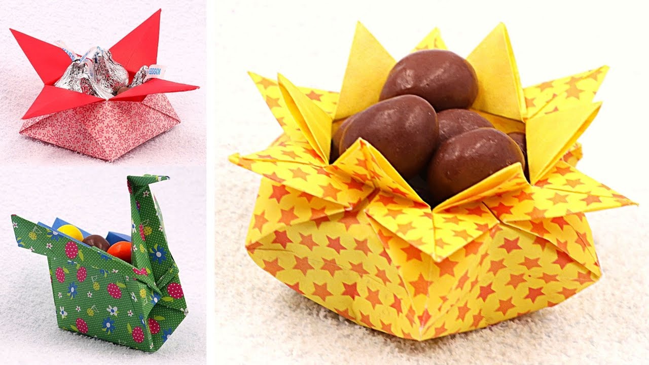 Origami Bowl Tutorial - How to fold Origami Bowl Easy - YouTube