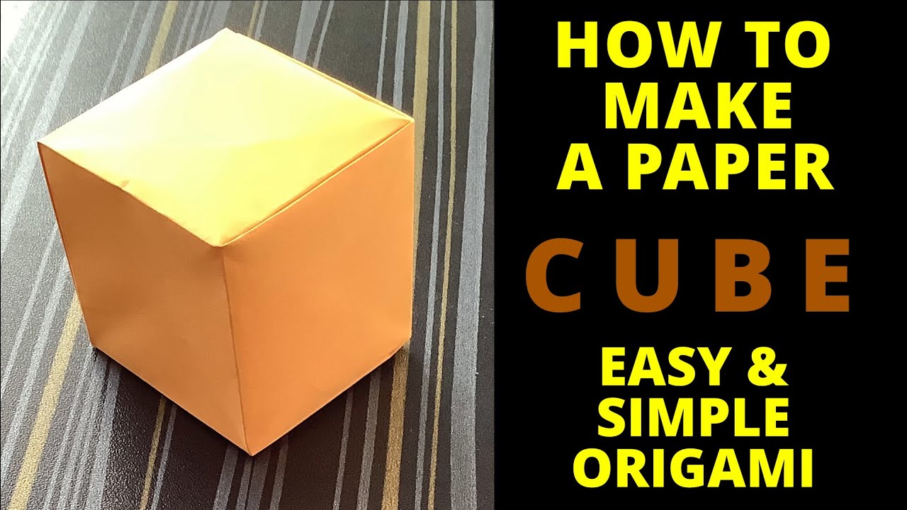 How to make a paper CUBE Easy and Simple Origami | Cube Paper Craf ...