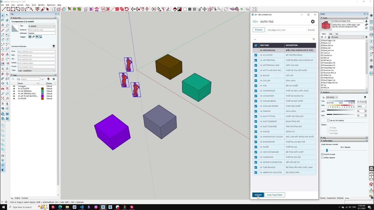 SketchUp Extensions - 5D Auto Tag "Main Features" - YouTube