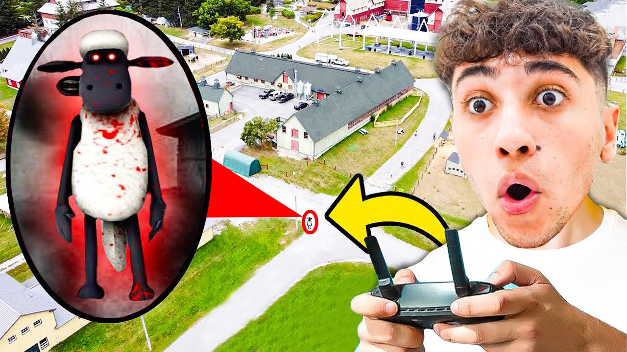 KOYUN SHAUN.EXE ÇİFTLİKTE DRONE KAMERALARINA YAKALANDI !! (Şok ...