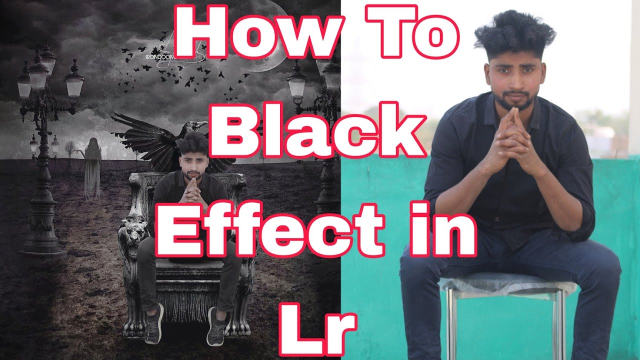 How To Black Effect in Lr Application?black ton lr se kaise karen!!# ...