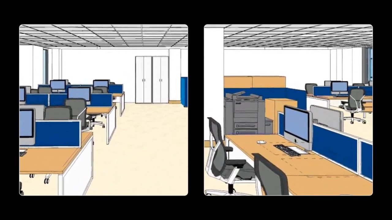 Virtual Office Walkthrough - See How Your Office Could Look! - YouTube