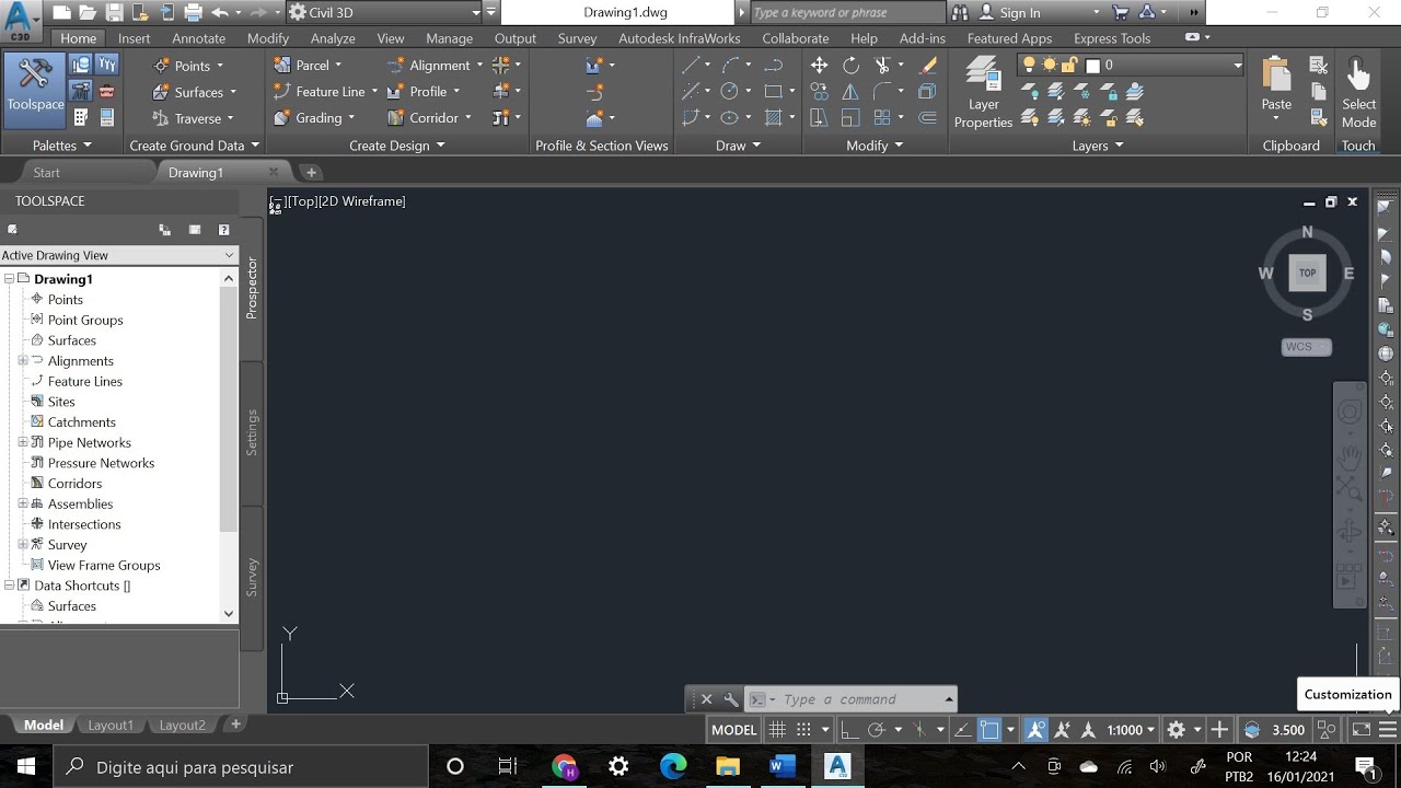 IAE II C3D - VeideoAula01 - Apresentação interface Civil 3D - YouTube
