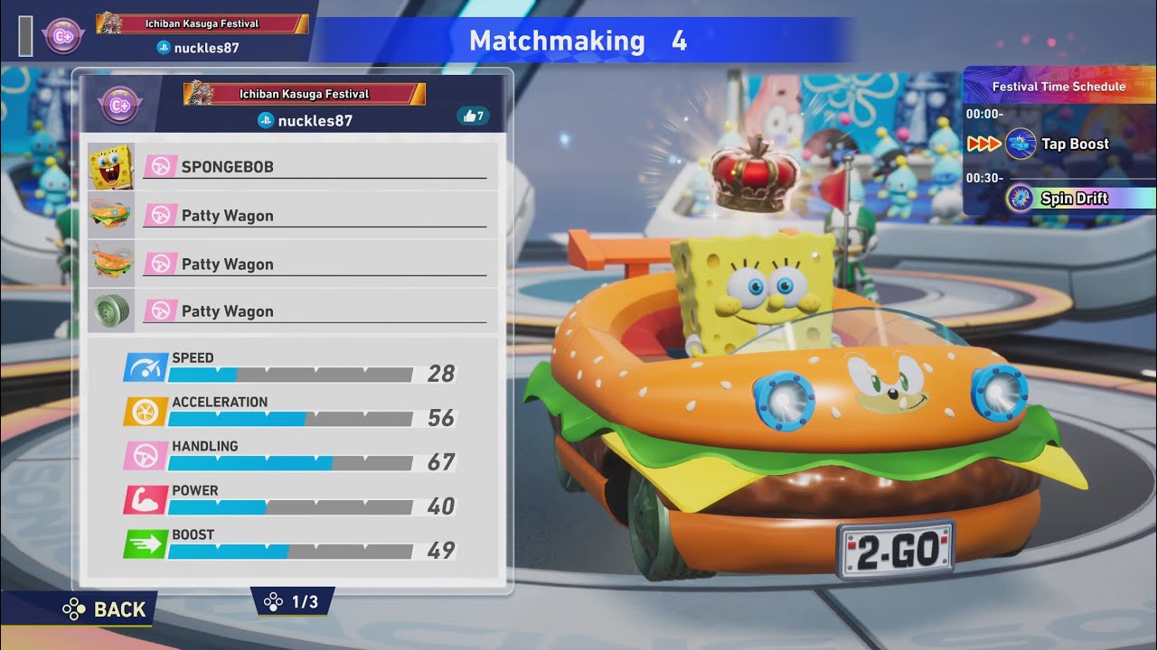 SpongeBob Festival Day 1 (Tap Boost and Spin Drift Rules) - Sonic ...