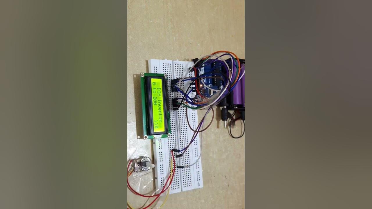 #Shorts Arduino Potentiometer Controlled Text Display on LCD 16x2 #Arduino #Potentiometer #LCD ...