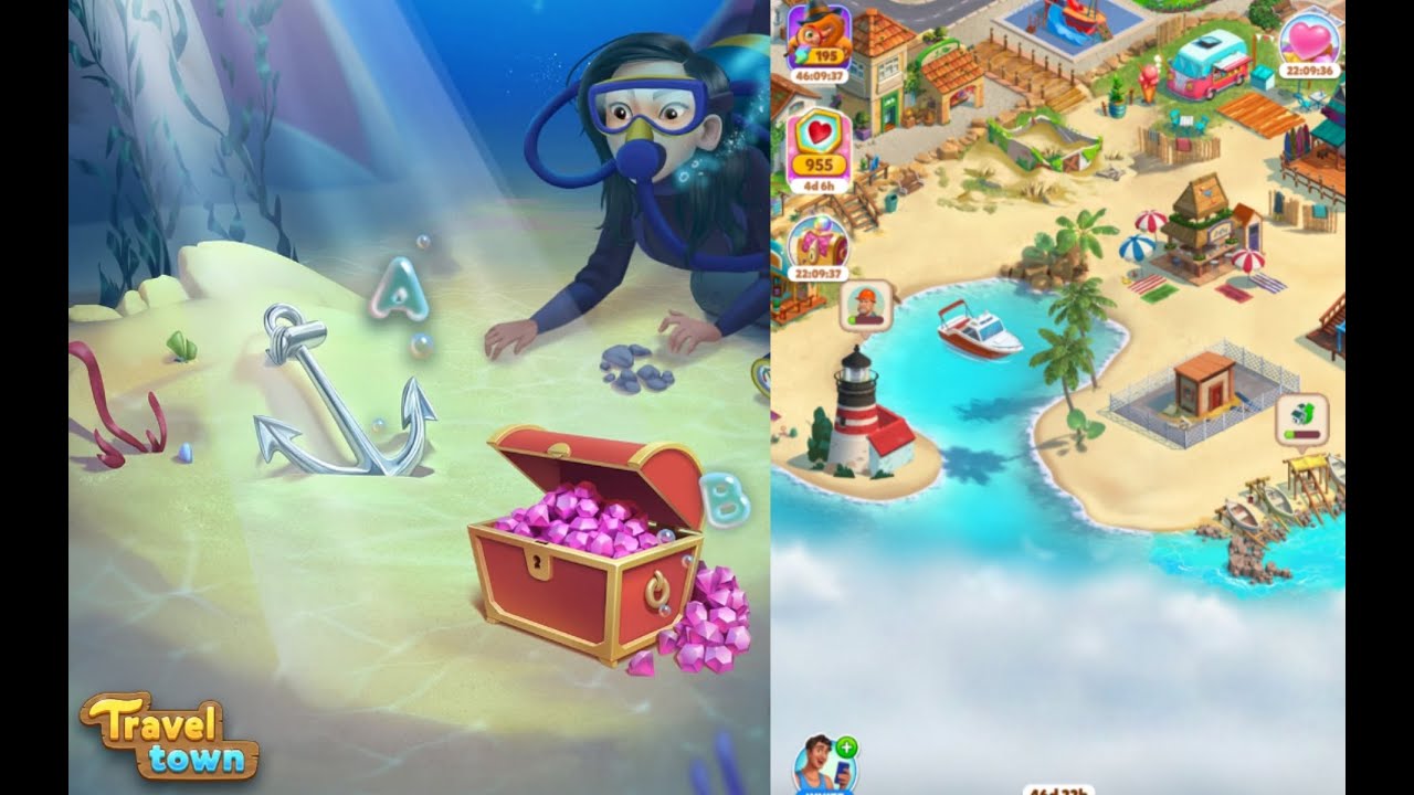 Travel Town - Merge Adventure | Level 36 Part 51 🐚🥗 #merge - YouTube