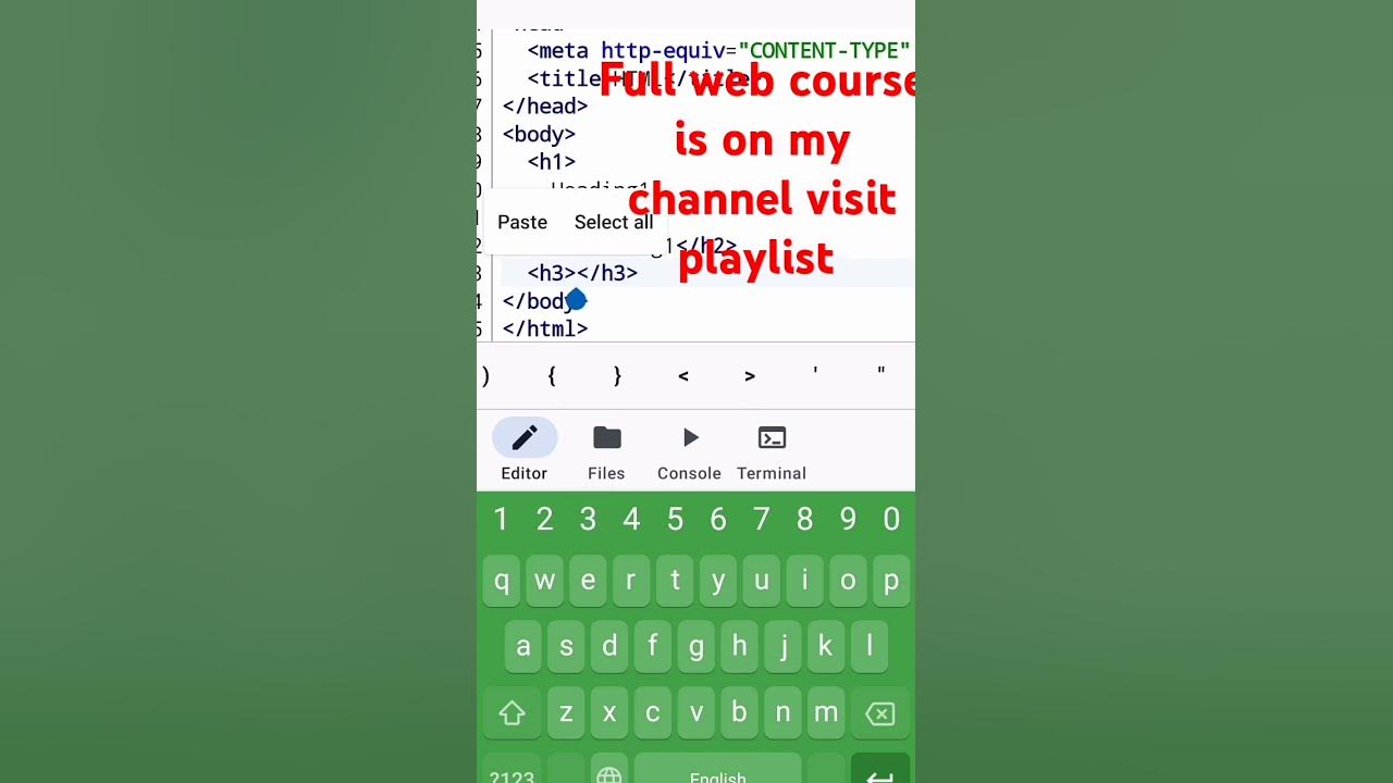 Headings In Html Html Heading Css Webdevelopment Webprogramming Viralshorts Foryou 