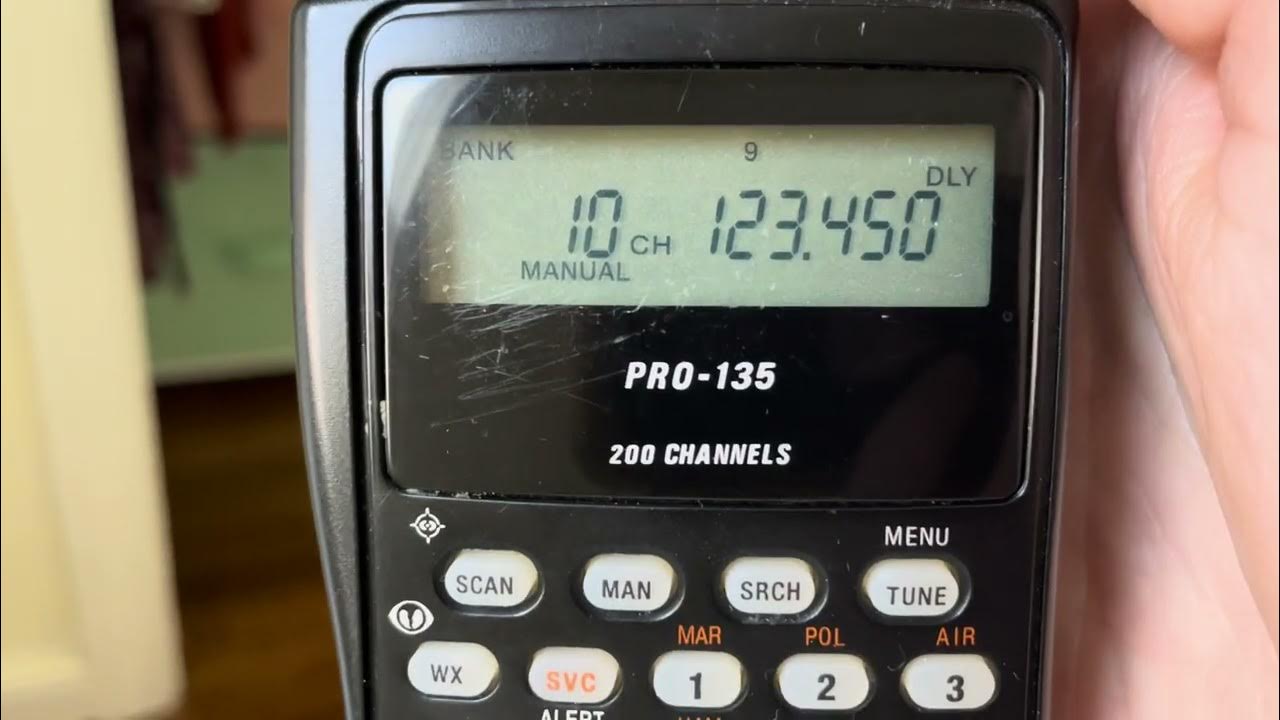 123.450 MHz AM Air To Air Chatter VHF 123.45 MHz [Pro-135 Radio Scanner Smiley Antenna] 09/02 ...