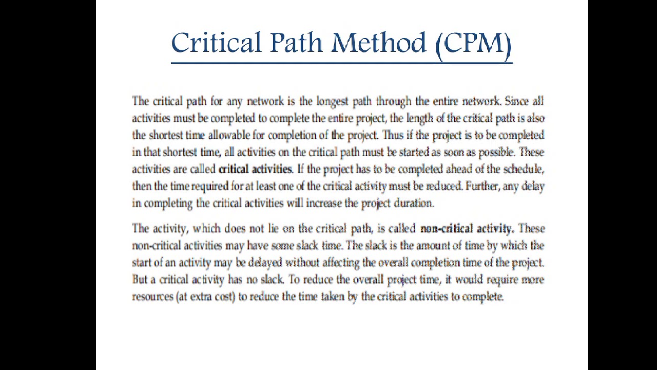 Critical Path Method Problems 6 YouTube Critical Path Method Problems 6 YouTube