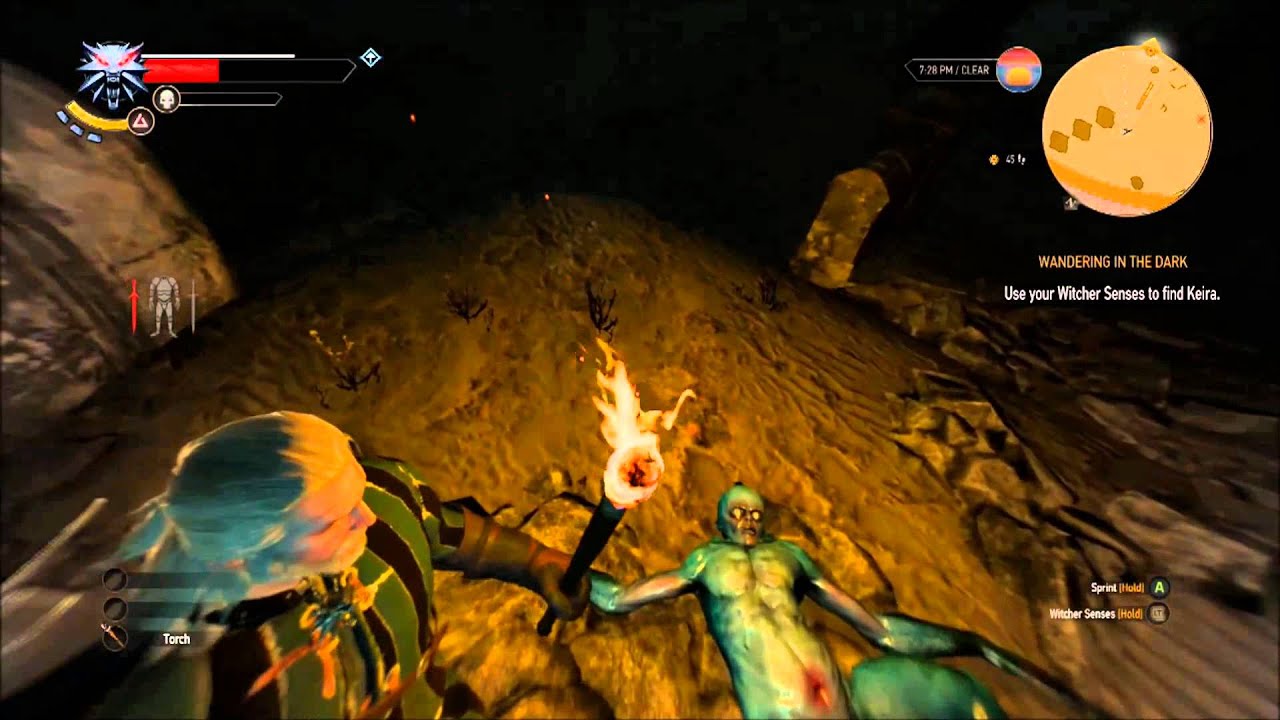 Witcher 3 Wild Hunt Use Your Witcher Senses to Find Keira - YouTube