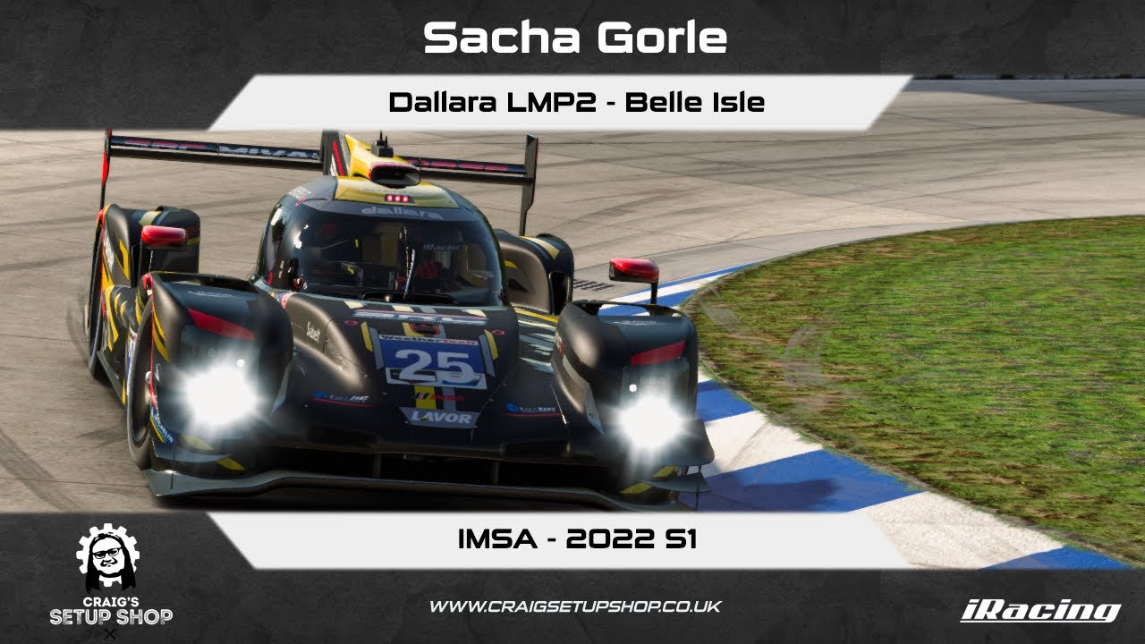 iRacing - 22S1 - Dallara LMP2 - IMSA - Belle Isle - SG - YouTube