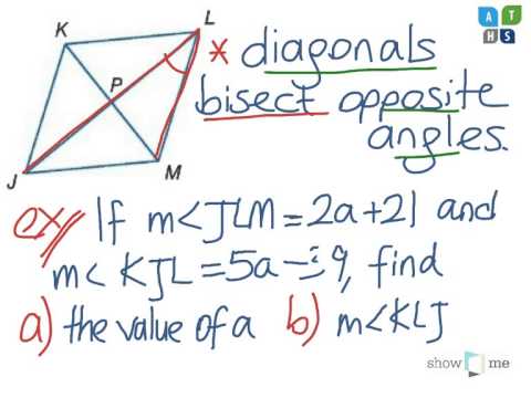properties of rhombi 3 - YouTube