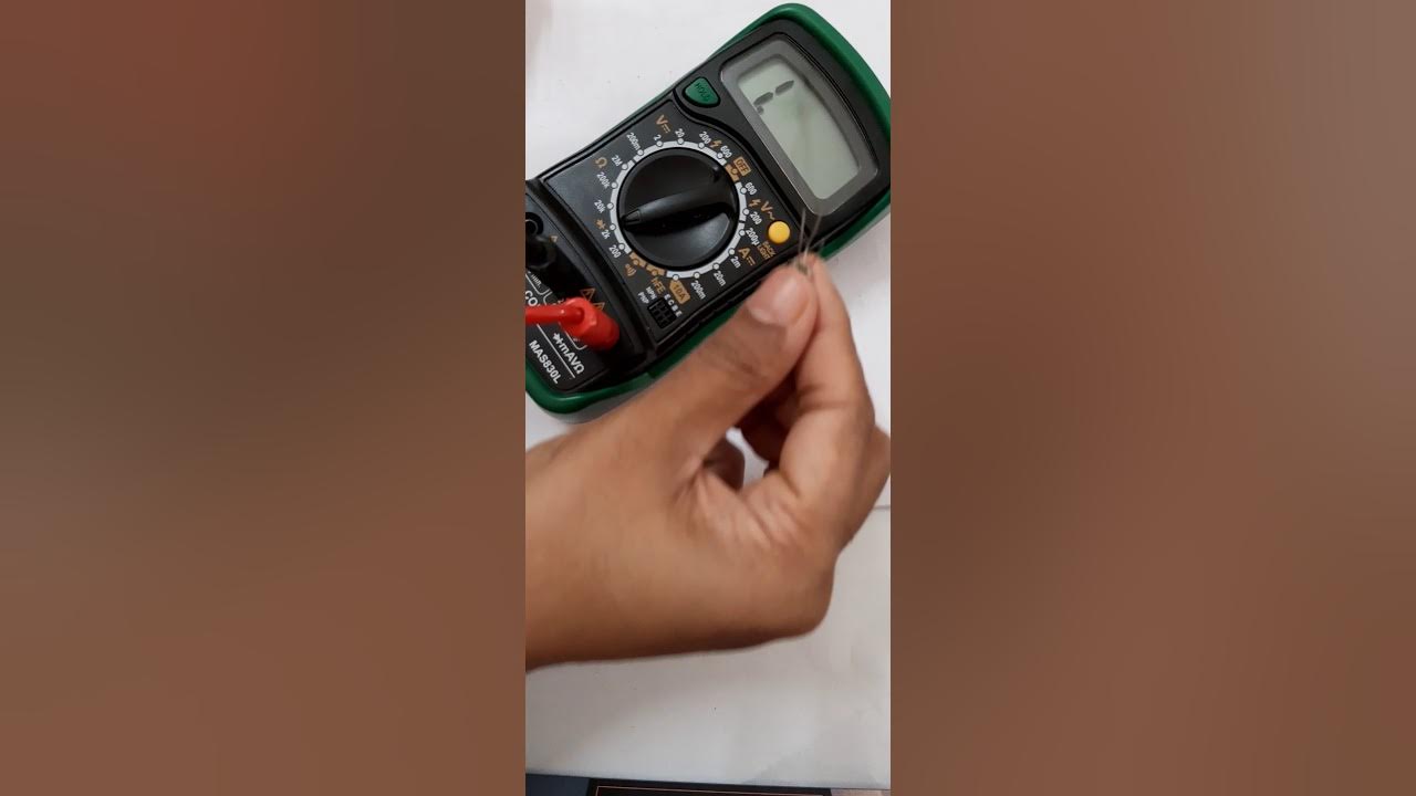 testing transistor using multimeter - YouTube