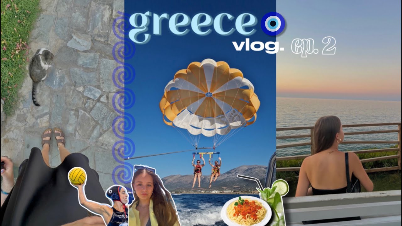 crete diaries (parasailing, shopping...) ep.2 - YouTube