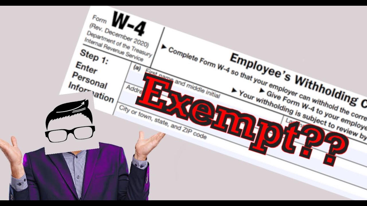 Should You File 'Exempt' on Your W4? - YouTube