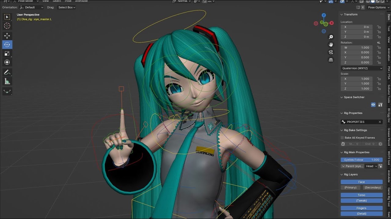 Project Diva Rip Model Convert To Blender Rigify [Basic] - YouTube