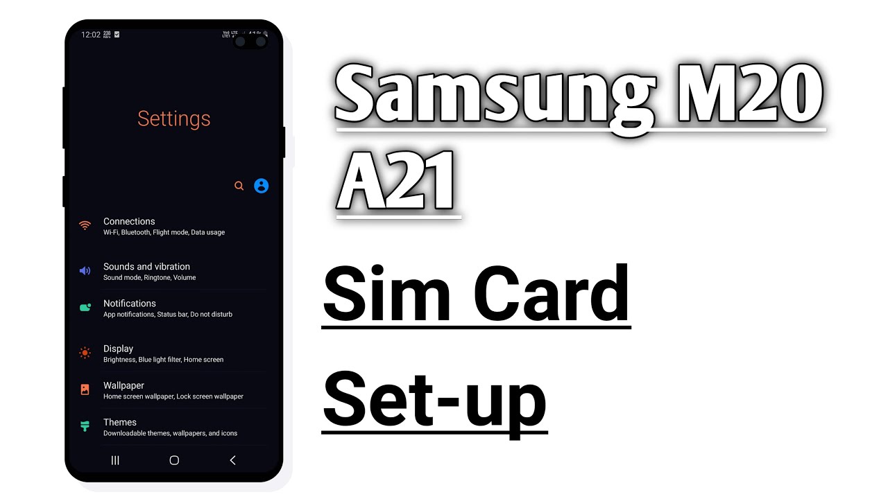 Samsung M20, A21 Sim Card Setup - YouTube