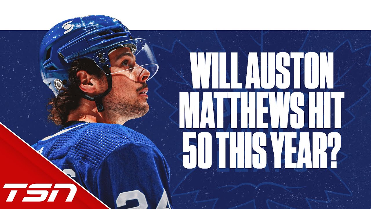 Will Auston Matthews reach the 50 goal mark this season? - YouTube