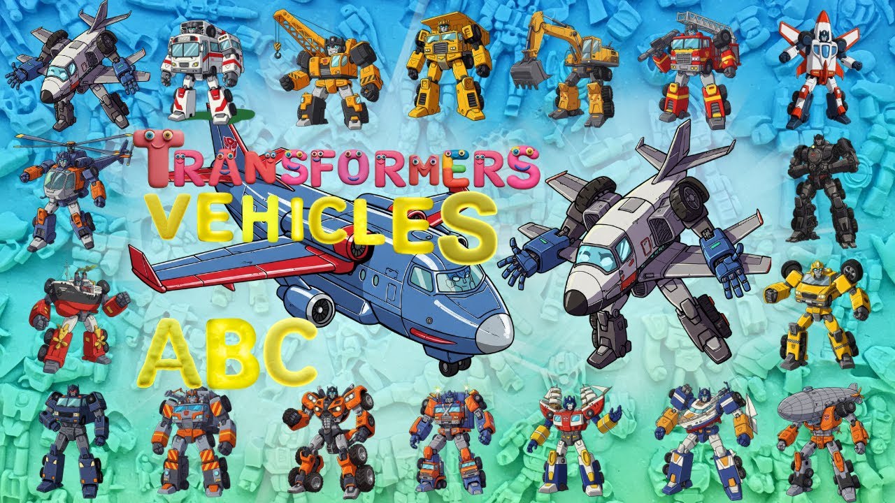 ABC Vehicle Transformers Song 🚗 | Cars, Trucks & More Vehicles Alphabet ...