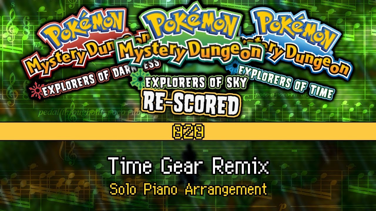 [020] PMD: EoT/D/S - Time Gear Remix (Piano Sheet Music) - YouTube