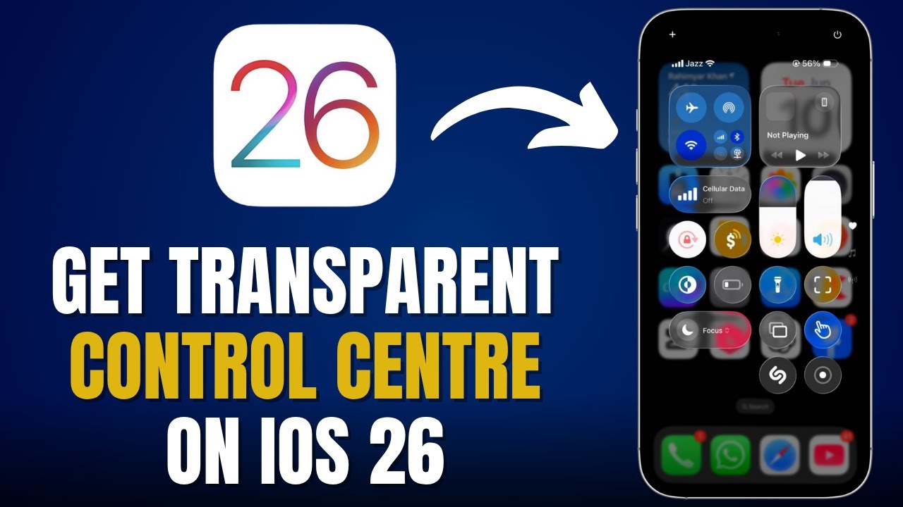 How to Get a Transparent Control Centre on iPhone (iOS 26) - YouTube