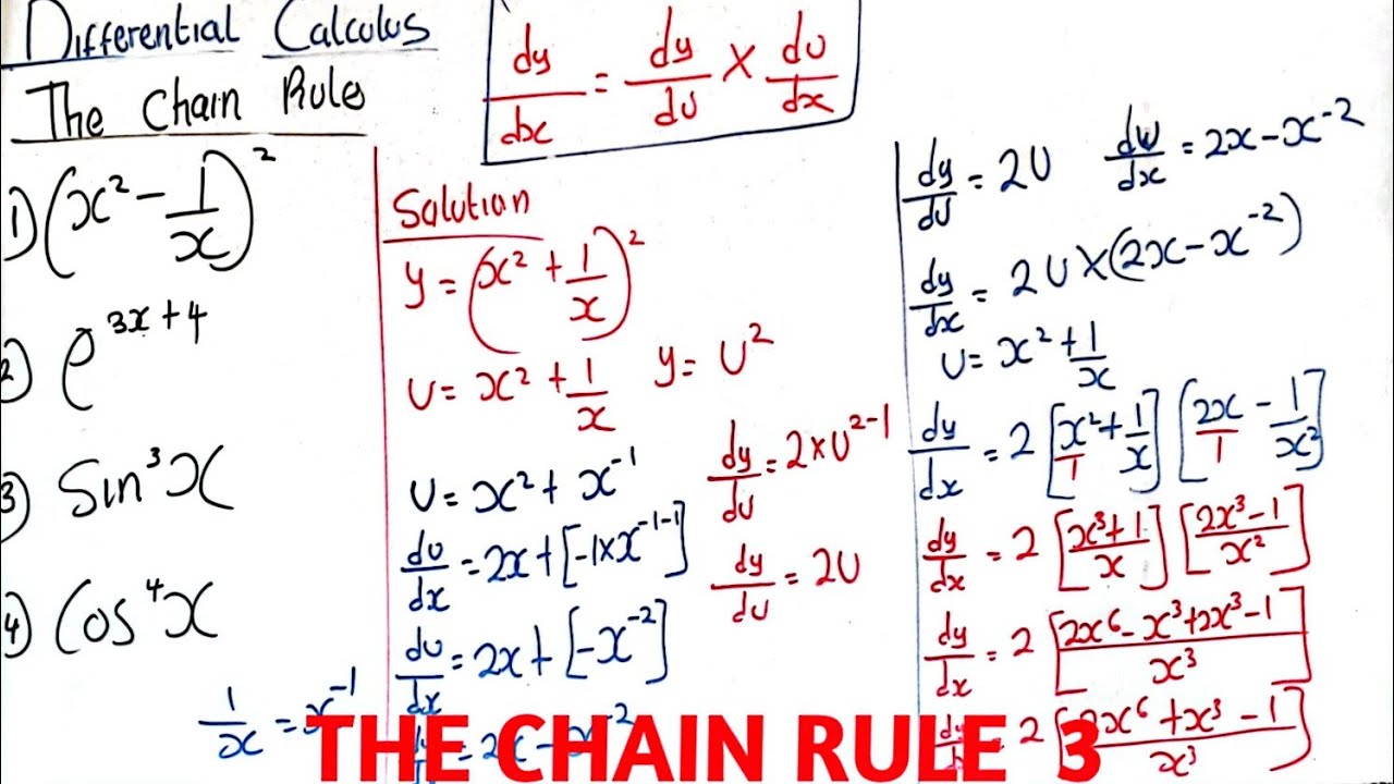 Chain Rule - Differentiation| Function of a function - YouTube
