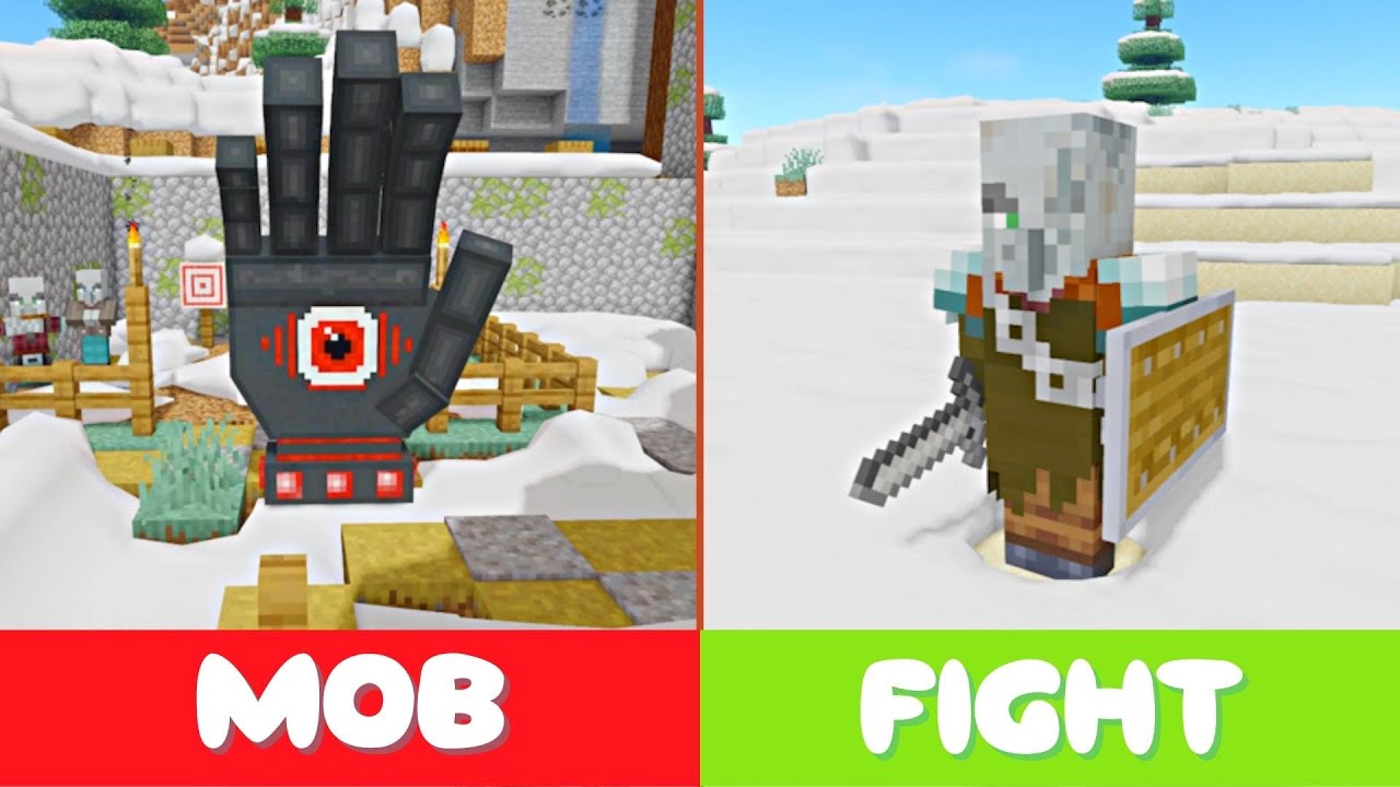 Minecraft mob fight - Nether Gauntlet vs Illagers! 😱 - YouTube