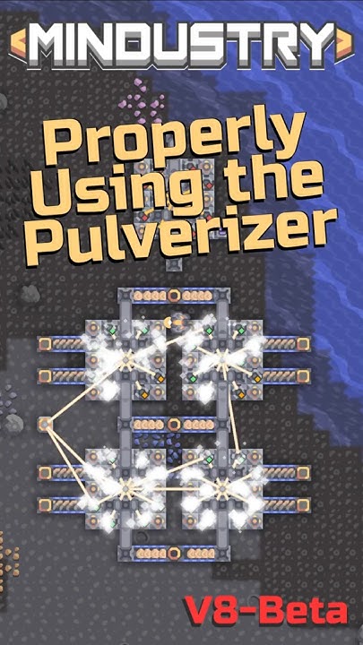 Properly Using the Pulverizer in Mindustry - YouTube