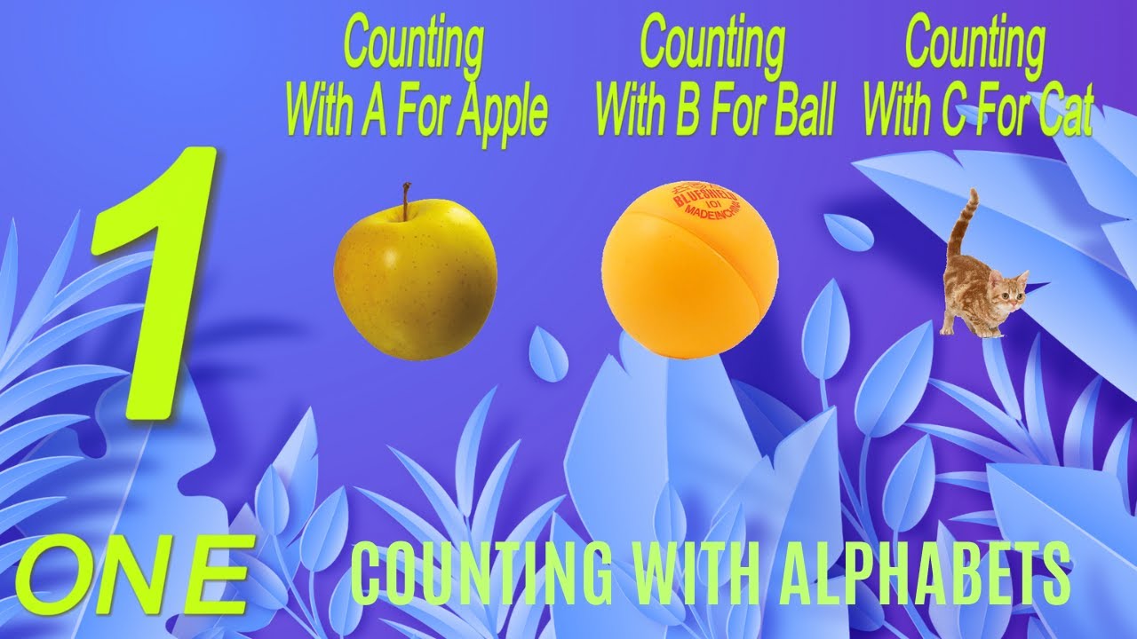 Learn How to Count and Spell Numbers 1 to 10 | Learn Alphabets | 123 ...
